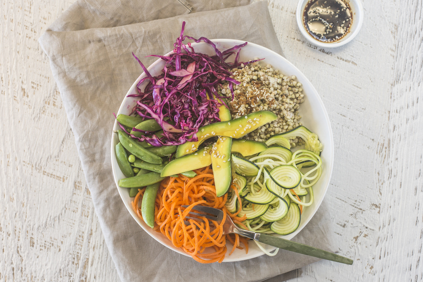 Buddha Bowl With Tamari Ginger Dressing | FOOD MATTERS®