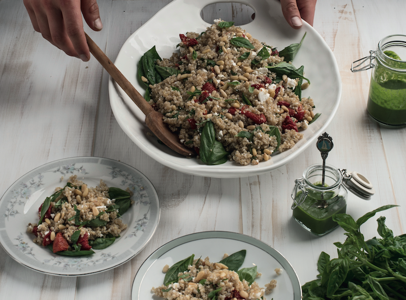 Italian Quinoa Salad With Basil Oil (Recipe) | FOOD MATTERS®