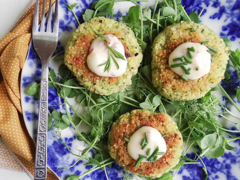 Sweet Pea Millet Cakes (Recipe) | FOOD MATTERS®