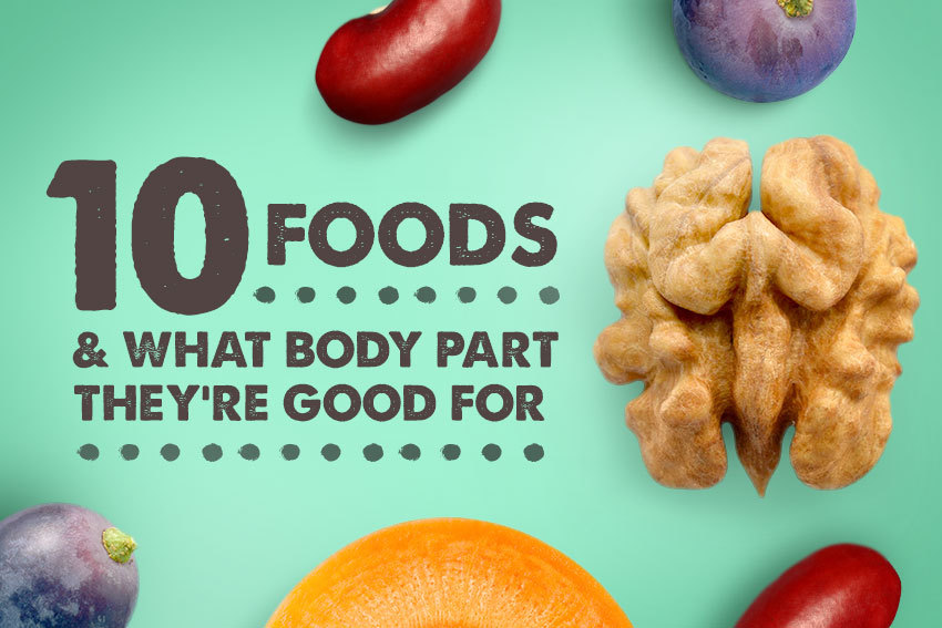 10 Foods And What Body Part Theyre Good For Infographic Food Matters®
