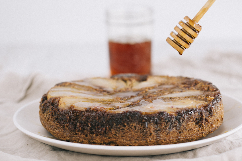 Upside Down Ginger And Pear Cake | FOOD MATTERS®
